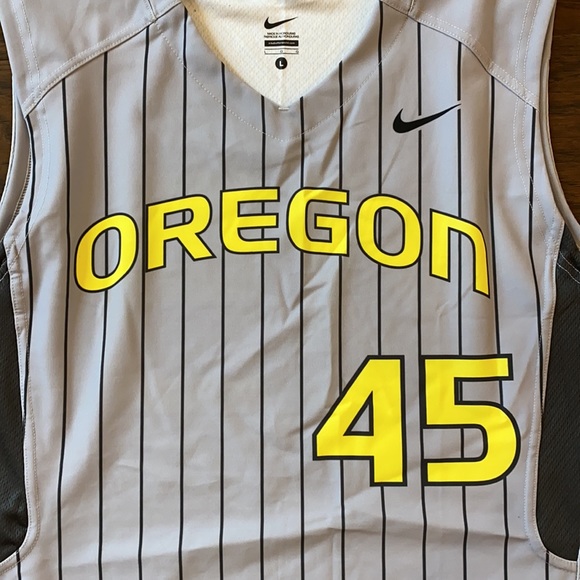 Nike | Shirts | Nike Oregon Baseball Jersey L | Poshmark